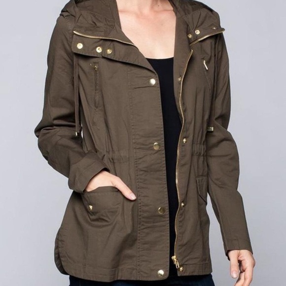 Love Tree | Jackets & Coats | Love Tree Green Army Jacket | Poshmark